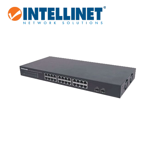 Tehnotron | INTELLINET 24-Port Gigabit Ethernet Switch with 2 SFP Ports