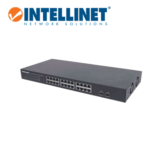 Tehnotron | INTELLINET 24-Port Gigabit Ethernet Switch with 2 SFP Ports
